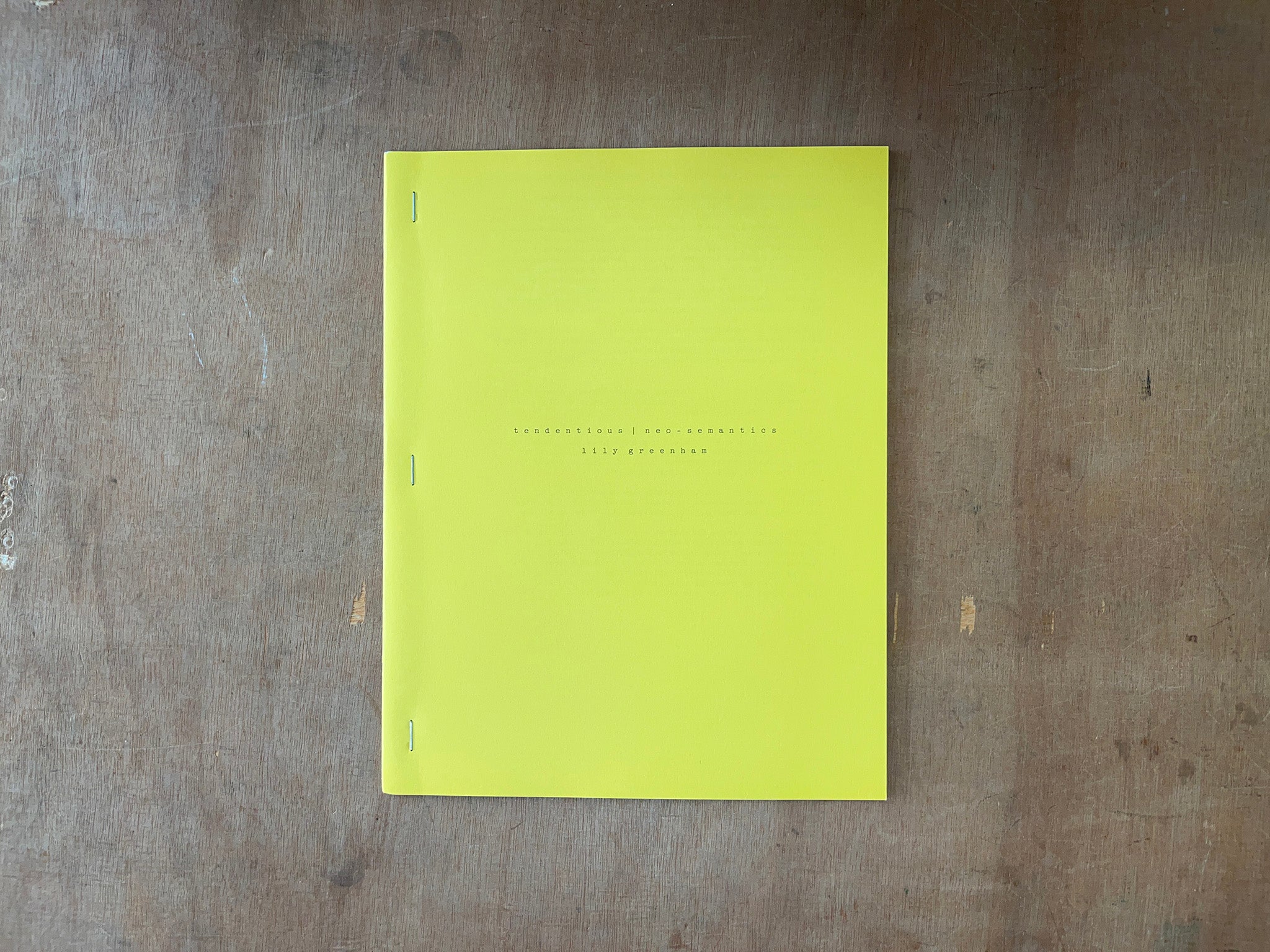 TENDENTIOUS | NEO-SEMANTICS by Lily Greenham – Good Press — good books ...