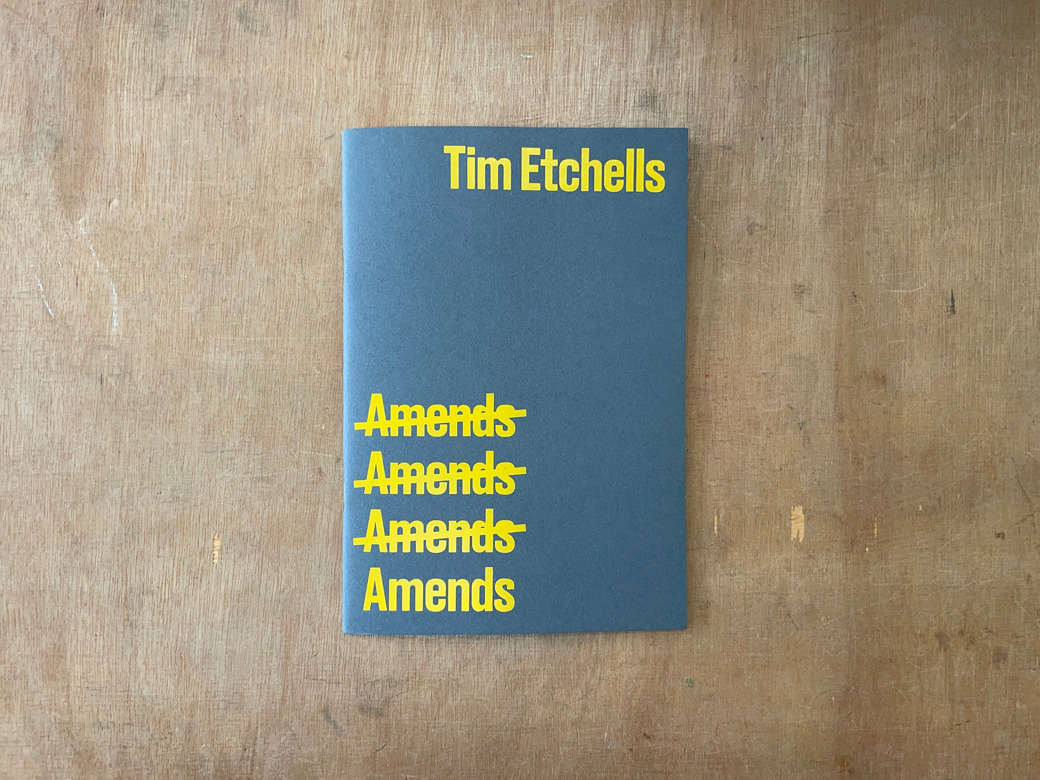 AMENDS by Tim Etchells – Good Press — good books & more