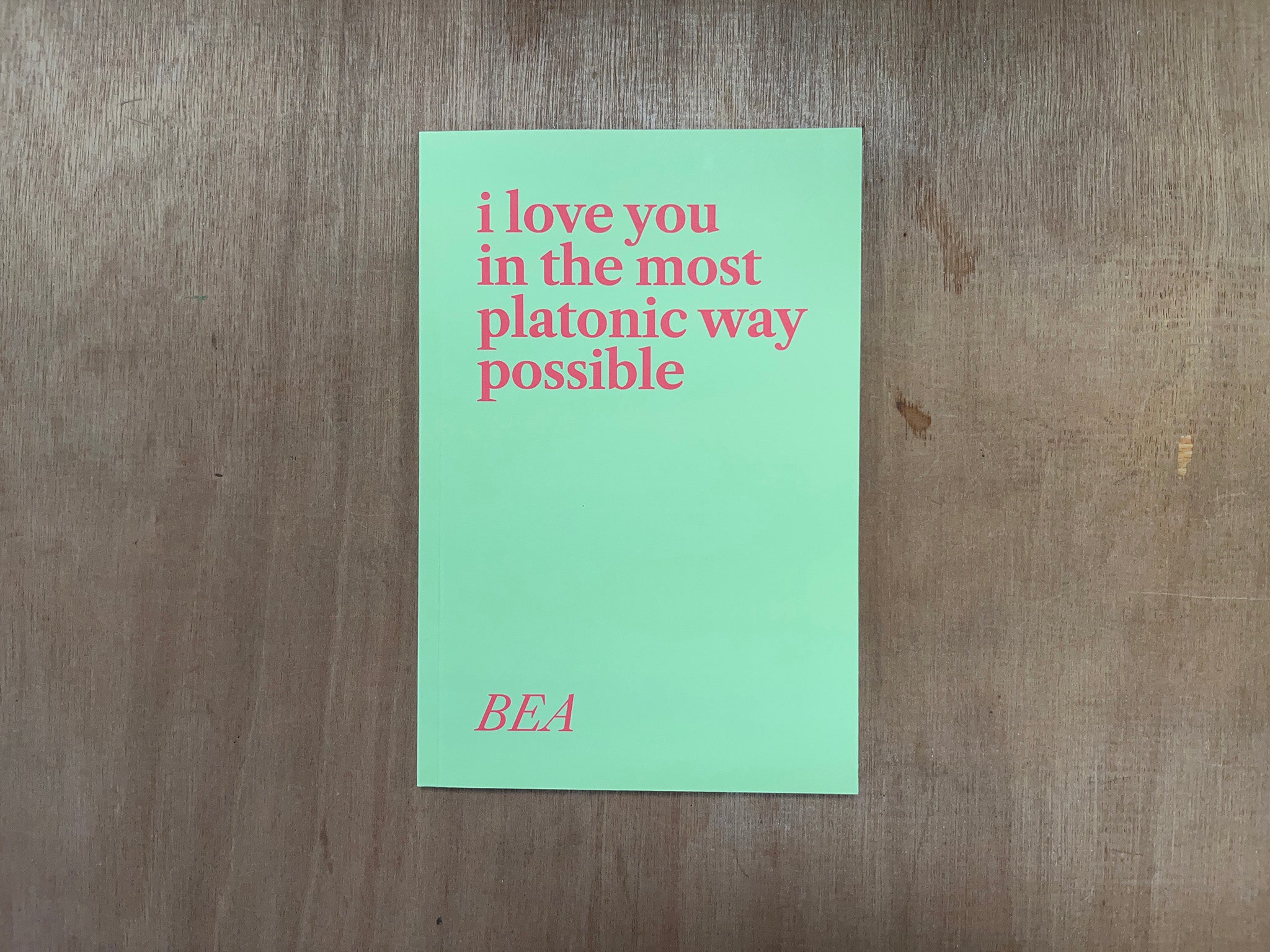 I LOVE YOU IN THE MOST PLATONIC WAY POSSIBLE by BEA – Good Press — good ...