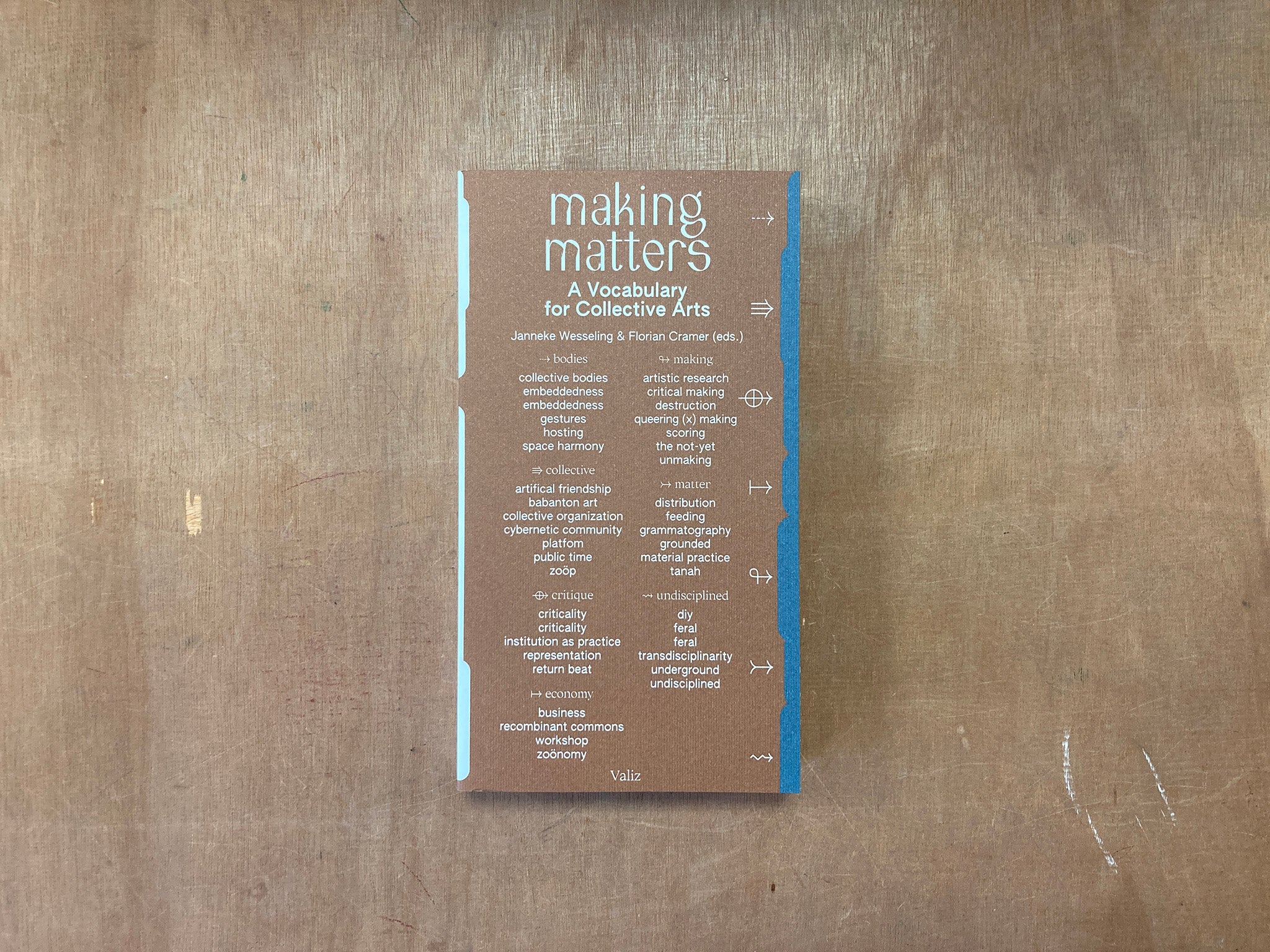 MAKING MATTERS: A VOCABULARY FOR COLLECTIVE ARTS edited by Janneke Wes ...