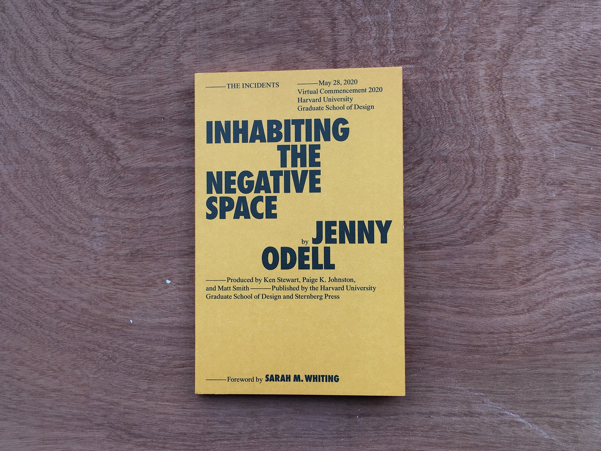 INHABITING THE NEGATIVE SPACE by Jenny Odell – Good Press — good books ...