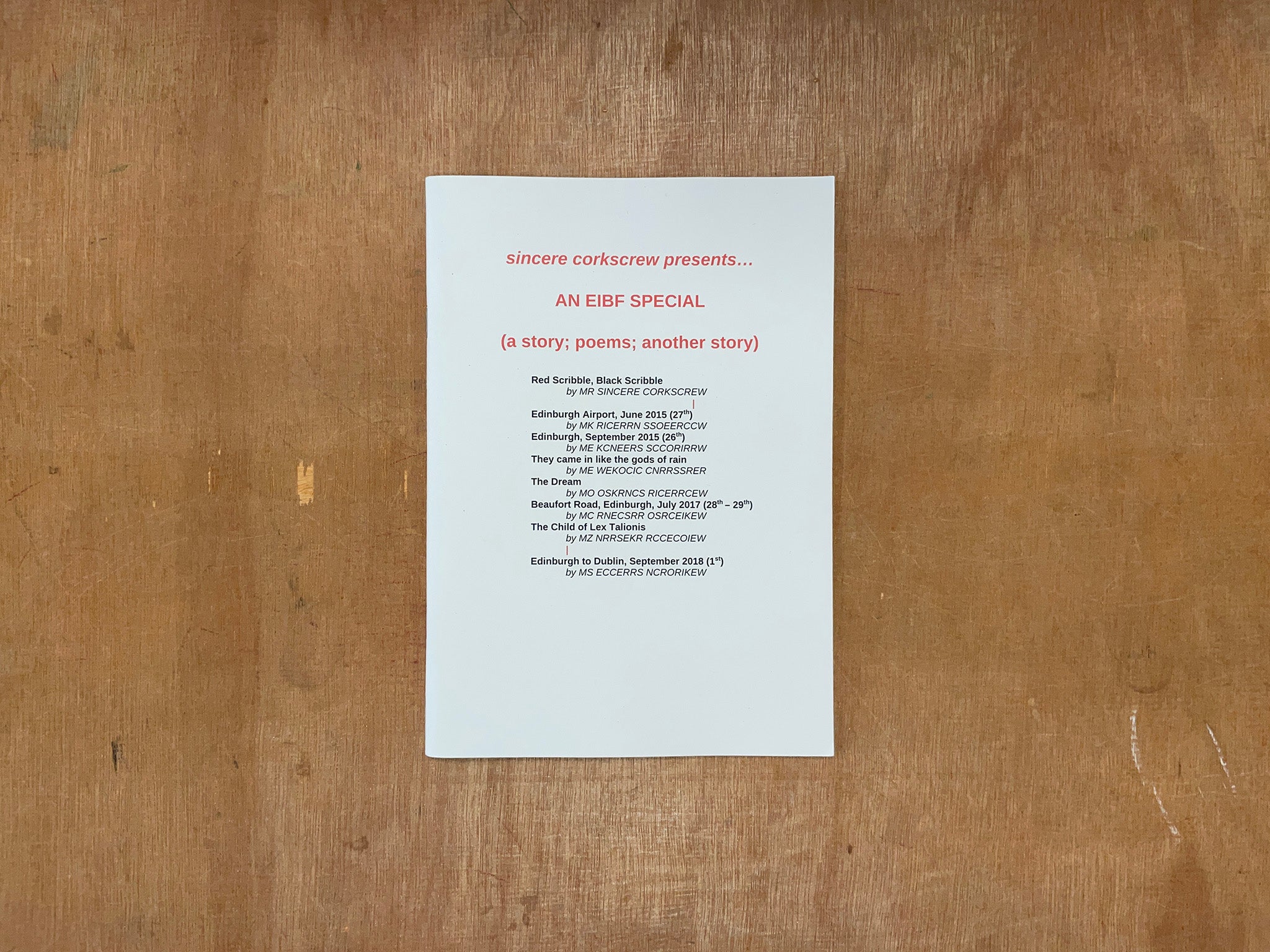 AN EIBF SPECIAL by Mr Sincere Corkscrew – Good Press — good books & more