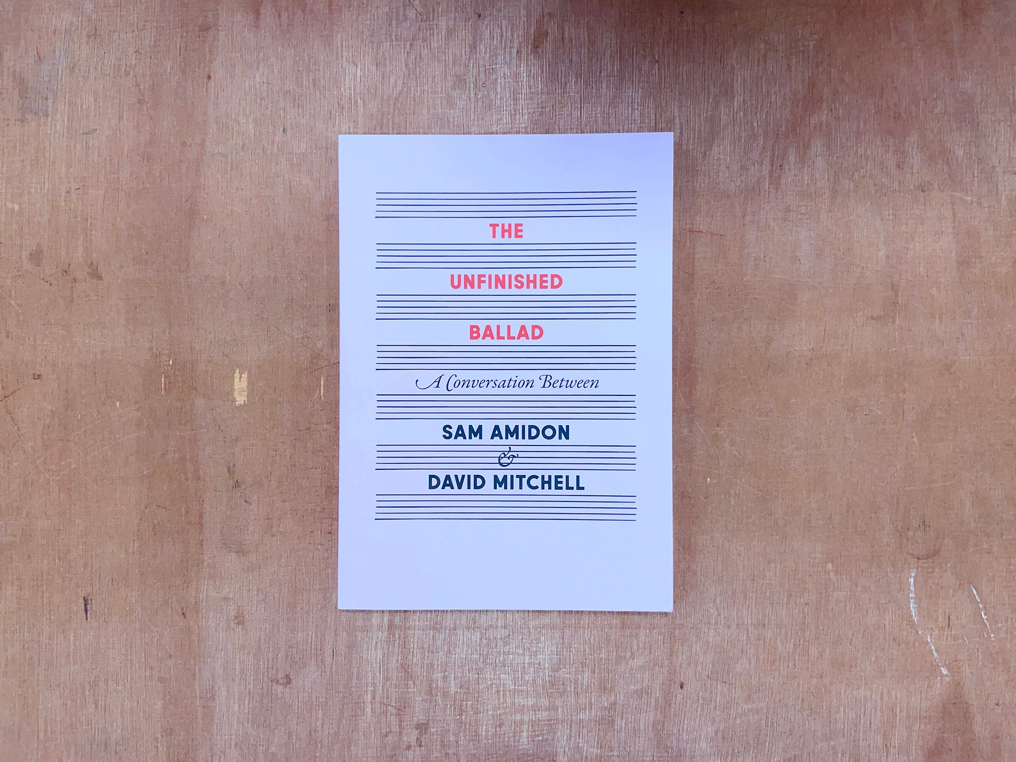 THE UNFINISHED BALLAD by Sam Amidon & David Mitchell – Good Press ...