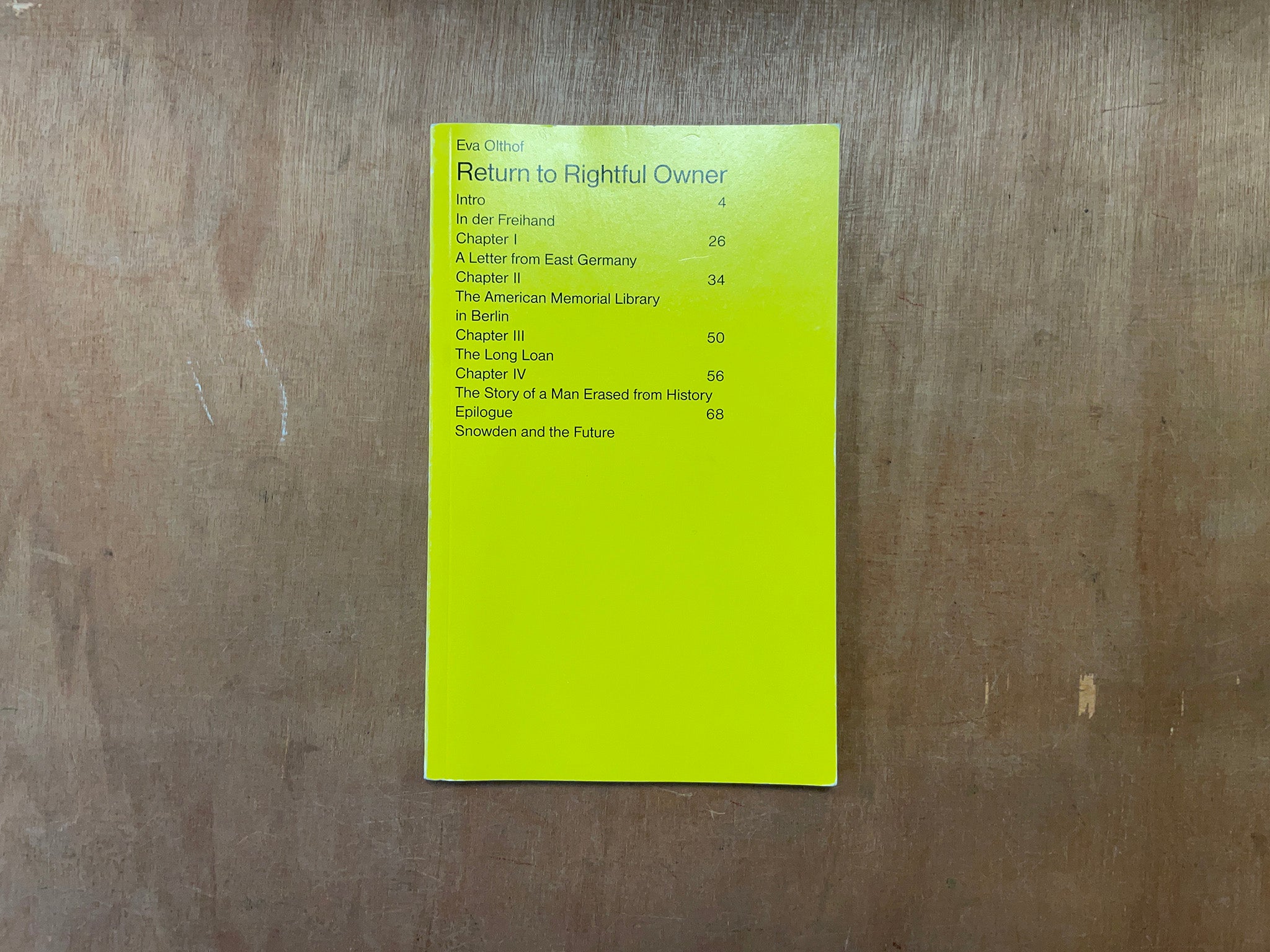 RETURN TO RIGHTFUL OWNER by Eva Olthof – Good Press — good books & more